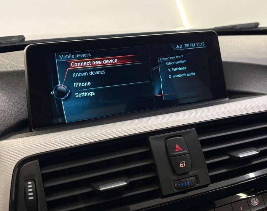Black BMW 320 2016 in Marijampole, with an engine capacity of 2.00 L and mileage of 301 thousand km for 12499 €, photo 5 on AUTOMOTO.COM.LV