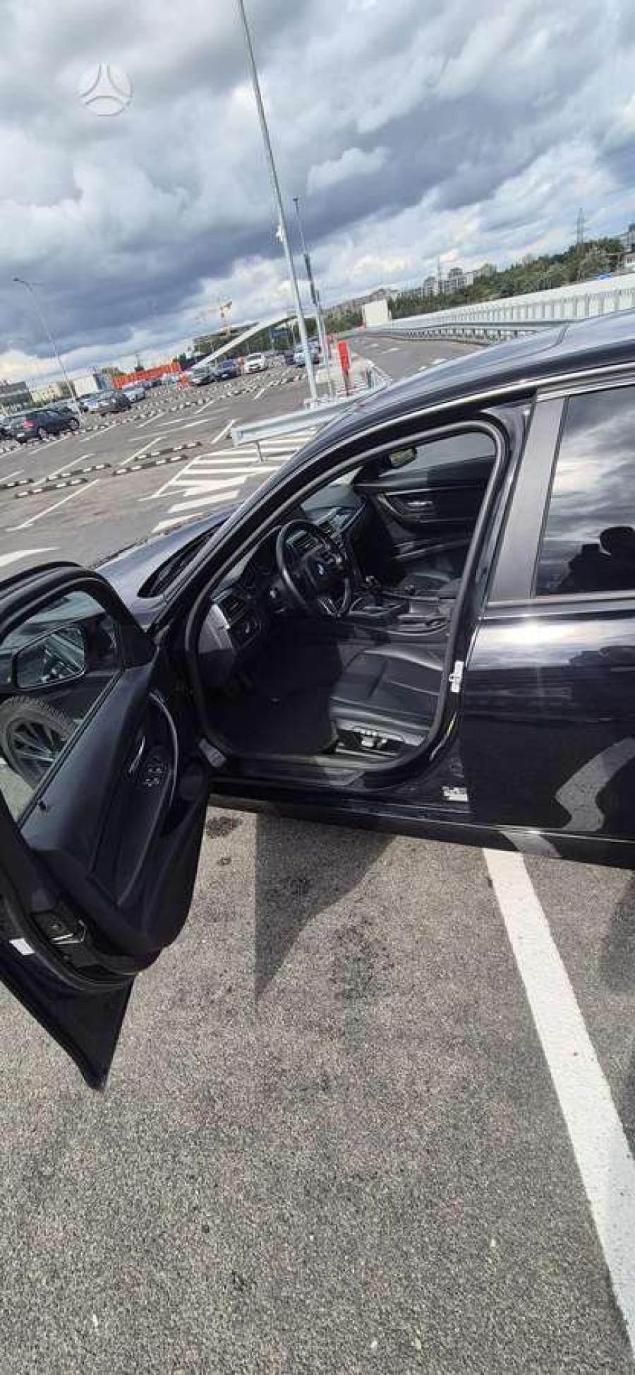 Black BMW 320 2016 in Vilnius, with an engine capacity of 2.00 L and mileage of 162 thousand km for 14000 €, photo 13 on AUTOMOTO.COM.LV