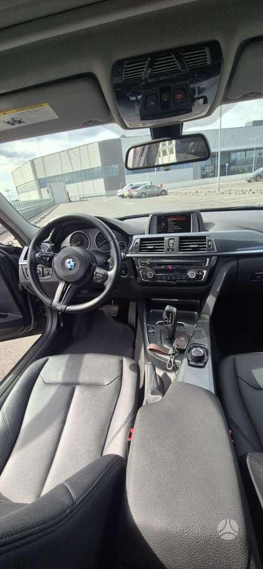 Black BMW 320 2016 in Vilnius, with an engine capacity of 2.00 L and mileage of 162 thousand km for 14000 €, photo 15 on AUTOMOTO.COM.LV