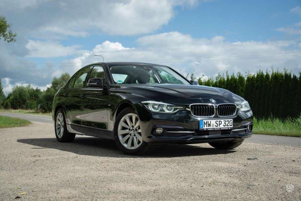 Black BMW 320 2018 in Vilnius, with an engine capacity of 2.00 L and mileage of 275 thousand km for 12950 €, photo 2 on AUTOMOTO.COM.LV