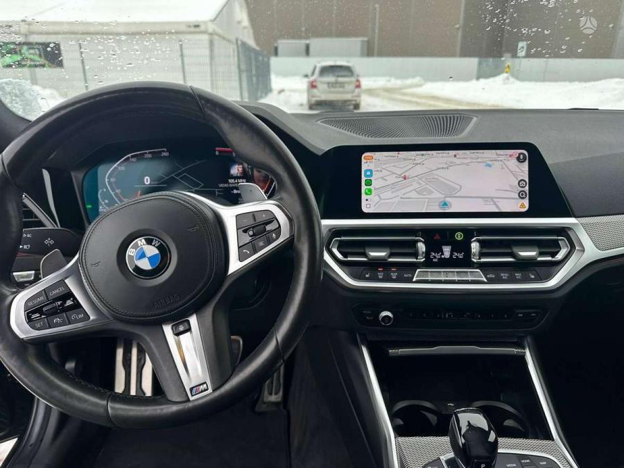 Black BMW 320 2019 in Kaunas, with an engine capacity of 2.00 L and mileage of 165 thousand km for 25900 €, photo 11 on AUTOMOTO.COM.LV
