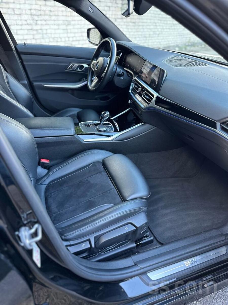 Black BMW 320 2019 in Riga, with an engine capacity of 2.00 L and mileage of 0 thousand km for 27800 €, photo 11 on AUTOMOTO.COM.LV