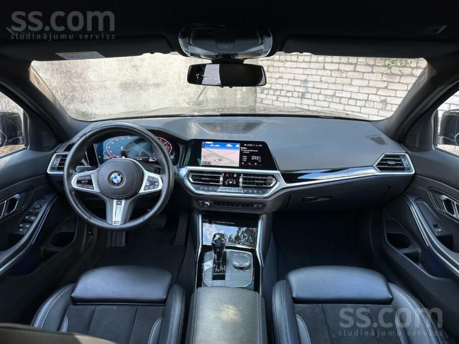 Black BMW 320 2019 in Riga, with an engine capacity of 2.00 L and mileage of 0 thousand km for 27800 €, photo 14 on AUTOMOTO.COM.LV