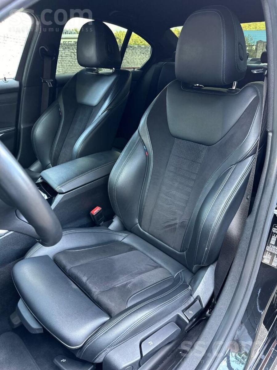 Black BMW 320 2019 in Riga, with an engine capacity of 2.00 L and mileage of 0 thousand km for 27800 €, photo 15 on AUTOMOTO.COM.LV