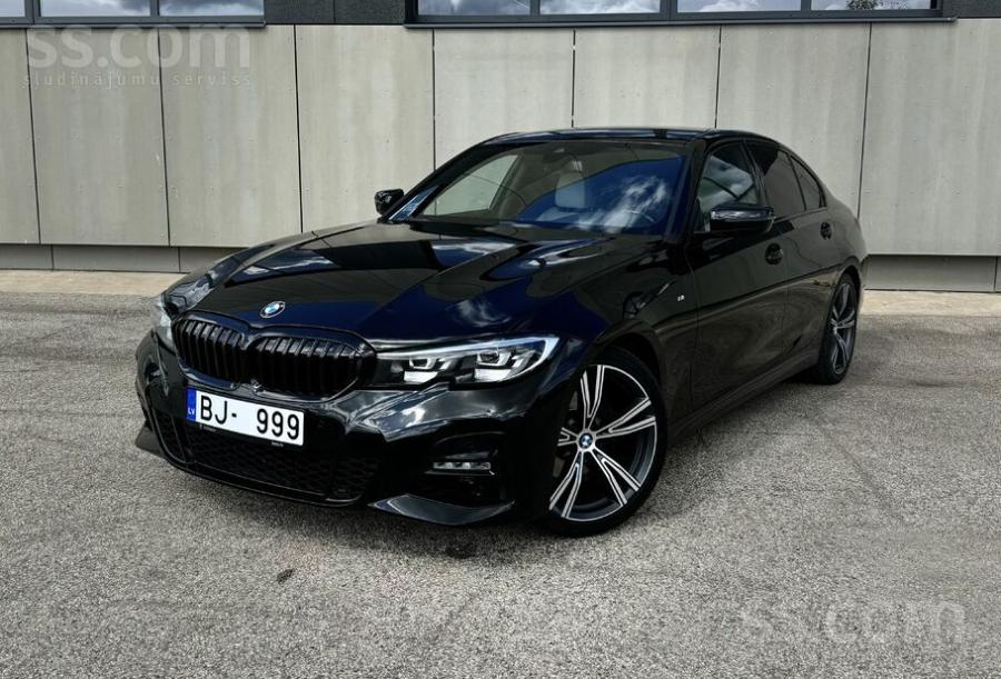 Black BMW 320 2019 in Riga, with an engine capacity of 2.00 L and mileage of 128 thousand km for 26400 €, photo 3 on AUTOMOTO.COM.LV