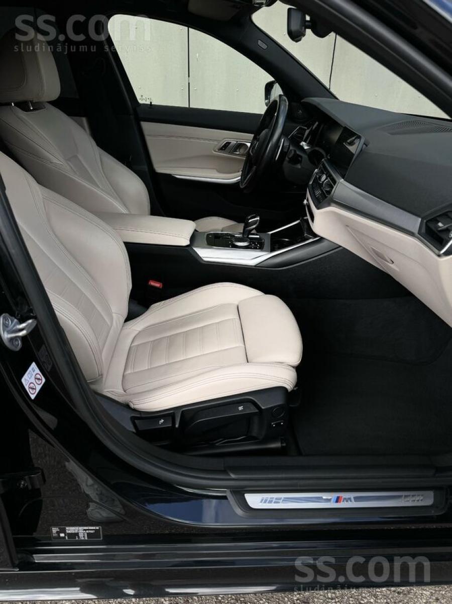 Black BMW 320 2019 in Riga, with an engine capacity of 2.00 L and mileage of 128 thousand km for 26400 €, photo 7 on AUTOMOTO.COM.LV