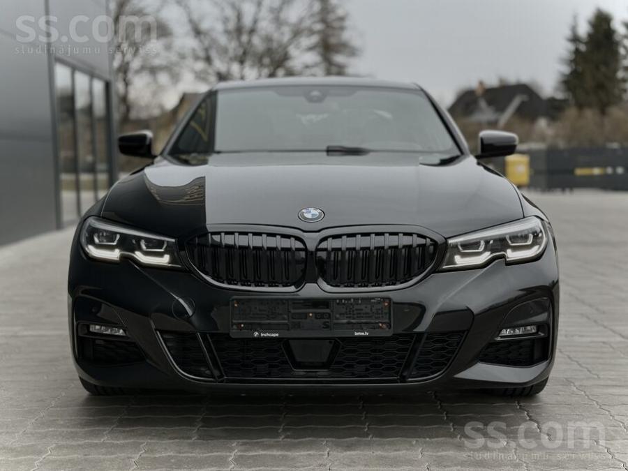 Черный БМВ 320 2019 в Рига, объемом двигателя 2.00 л и пробегом 115 тыс. км за 24900 €, фото 1 на AUTOMOTO.COM.LV
