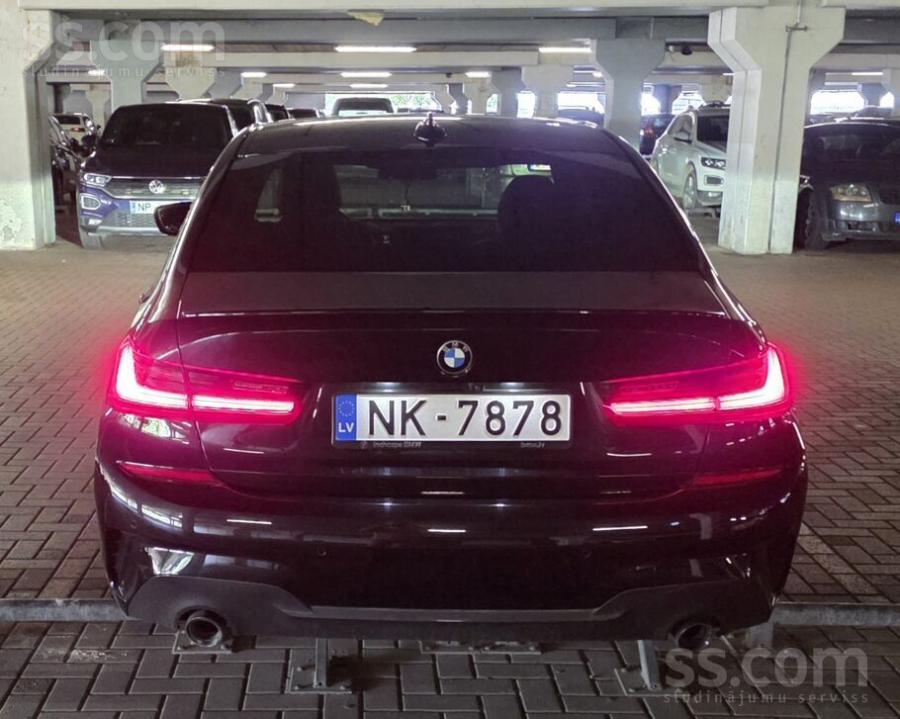 Black BMW 320 2019 in Riga, with an engine capacity of 2.00 L and mileage of 68 thousand km for 28500 €, photo 8 on AUTOMOTO.COM.LV