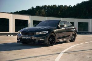 Black BMW 320 2019 in Vilnius, with an engine capacity of 2.00 L and mileage of 144 thousand km for 25500 €, photo 3 on AUTOMOTO.COM.LV