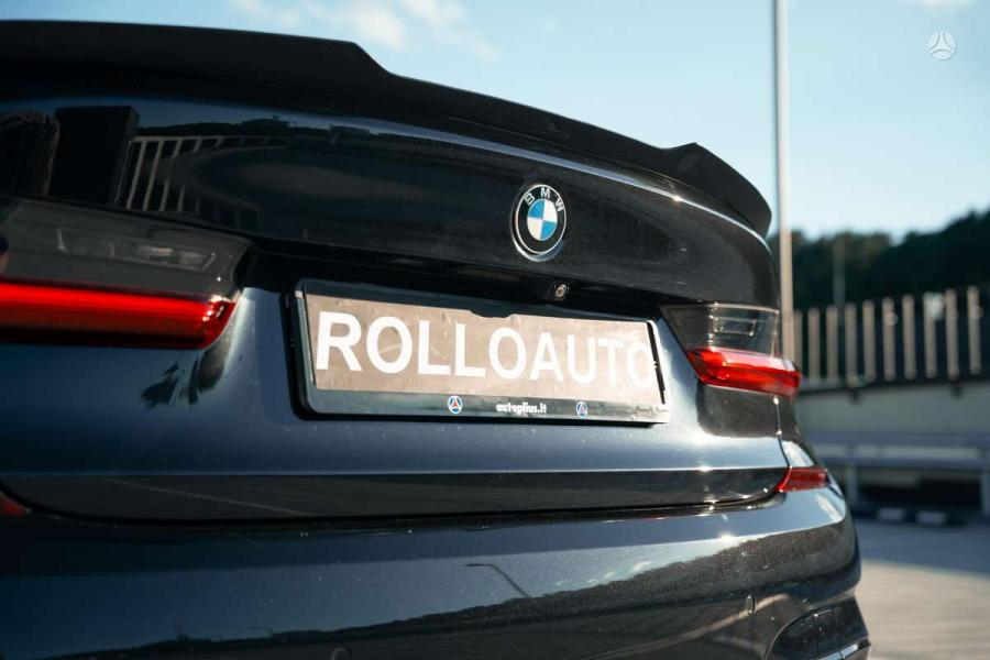 Black BMW 320 2019 in Vilnius, with an engine capacity of 2.00 L and mileage of 144 thousand km for 25500 €, photo 9 on AUTOMOTO.COM.LV