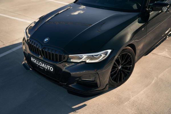 Black BMW 320 2019 in Vilnius, with an engine capacity of 2.00 L and mileage of 144 thousand km for 25500 €, photo 10 on AUTOMOTO.COM.LV
