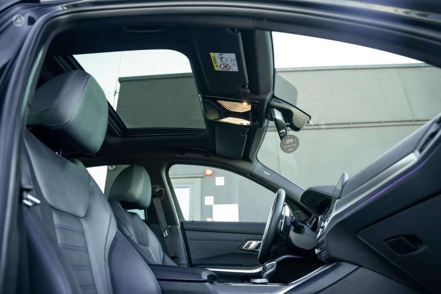 Black BMW 320 2019 in Vilnius, with an engine capacity of 2.00 L and mileage of 144 thousand km for 25500 €, photo 26 on AUTOMOTO.COM.LV