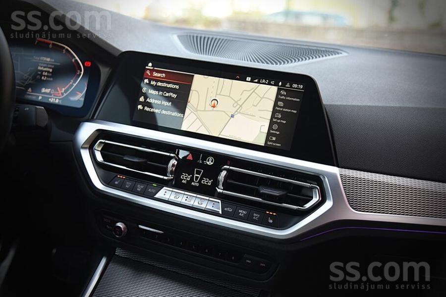 Black BMW 320 2019 in Tukums, with an engine capacity of 2.00 L and mileage of 172 thousand km for 23990 €, photo 10 on AUTOMOTO.COM.LV