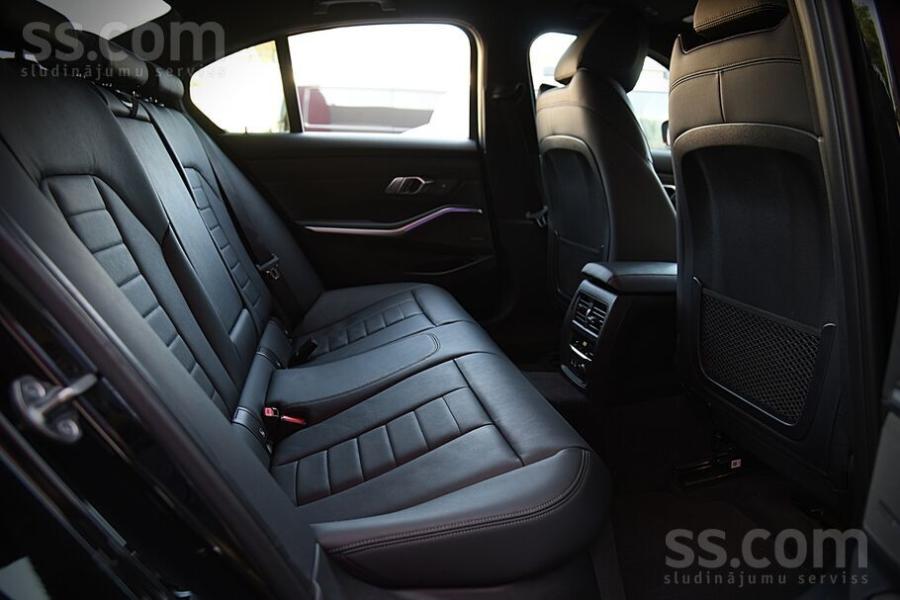 Black BMW 320 2019 in Tukums, with an engine capacity of 2.00 L and mileage of 172 thousand km for 23990 €, photo 17 on AUTOMOTO.COM.LV
