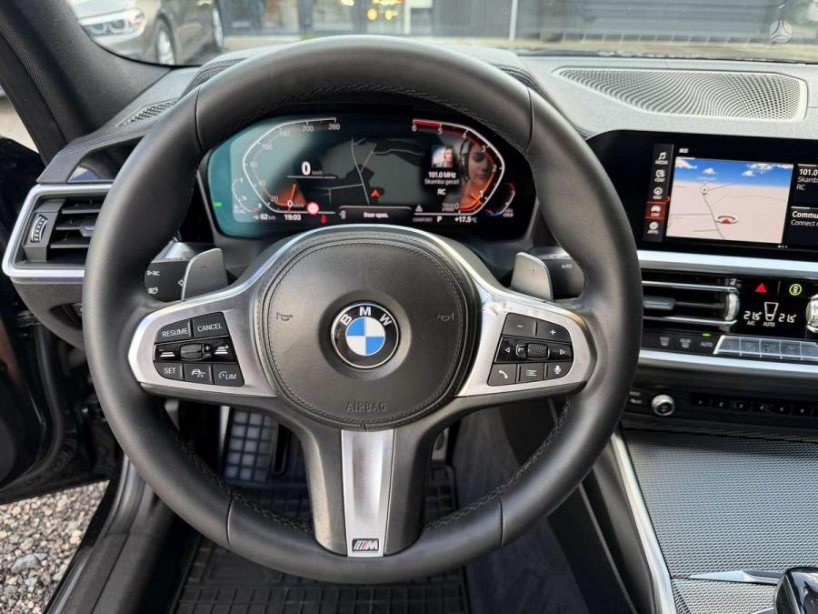 Black BMW 320 2019 in Utena, with an engine capacity of 2.00 L and mileage of 170 thousand km for 20700 €, photo 13 on AUTOMOTO.COM.LV