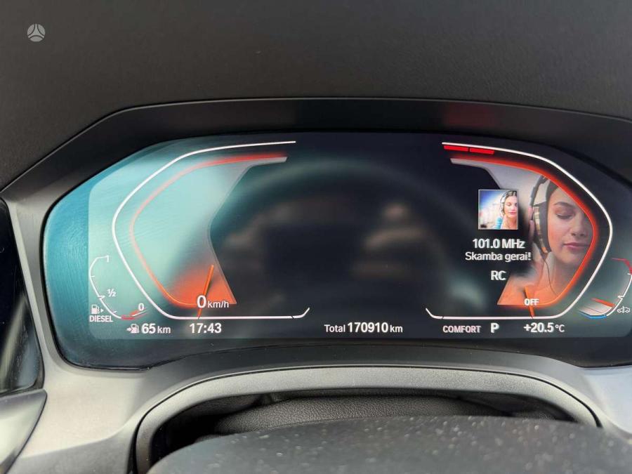 Black BMW 320 2019 in Utena, with an engine capacity of 2.00 L and mileage of 170 thousand km for 20700 €, photo 16 on AUTOMOTO.COM.LV