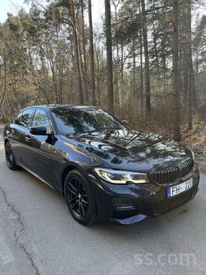 Black BMW 320 2020 in Riga, with an engine capacity of 2.00 L and mileage of 107 thousand km for 25995 €, photo  on AUTOMOTO.COM.LV