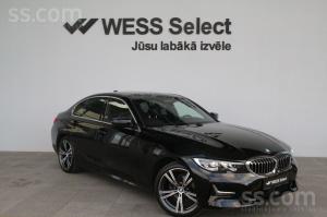Black BMW 320 2021 in Riga, with an engine capacity of 2.00 L and mileage of 87 thousand km for 28200 €, photo 3 on AUTOMOTO.COM.LV
