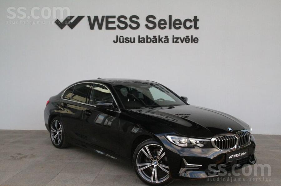 Black BMW 320 2021 in Riga, with an engine capacity of 2.00 L and mileage of 87 thousand km for 28200 €, photo 3 on AUTOMOTO.COM.LV