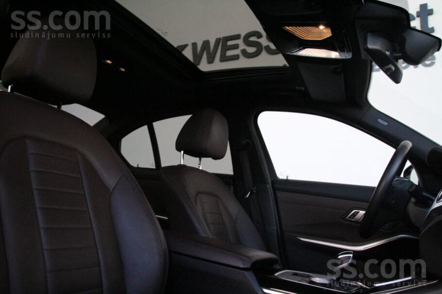 Black BMW 320 2021 in Riga, with an engine capacity of 2.00 L and mileage of 87 thousand km for 28200 €, photo 9 on AUTOMOTO.COM.LV