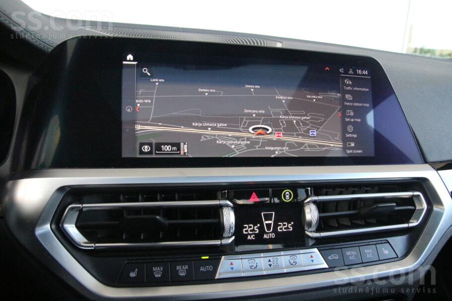 Black BMW 320 2021 in Riga, with an engine capacity of 2.00 L and mileage of 87 thousand km for 28200 €, photo 17 on AUTOMOTO.COM.LV