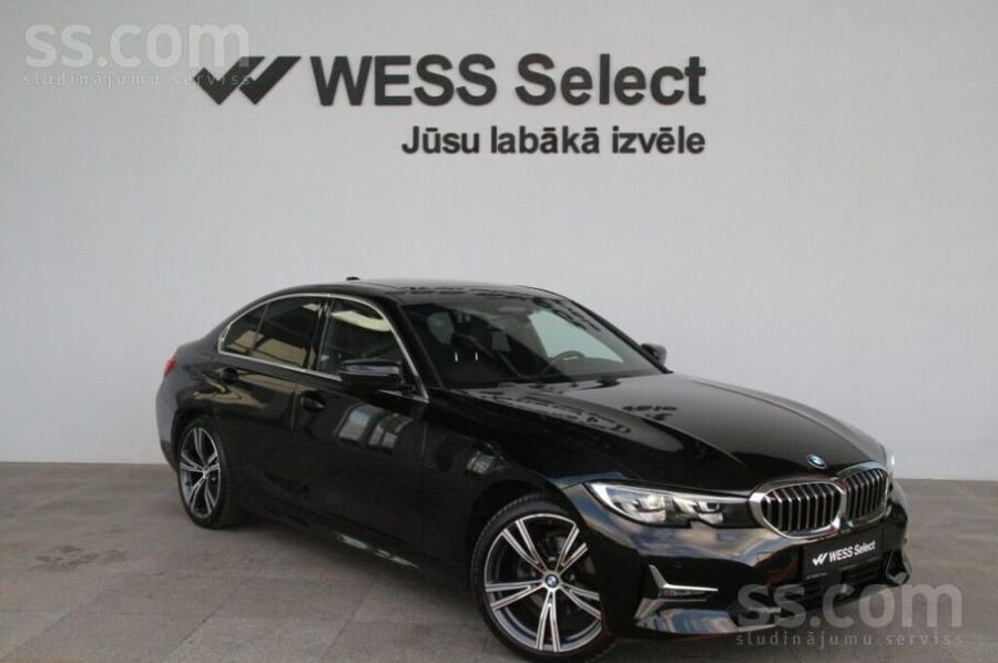 Black BMW 320 2021 in Riga, with an engine capacity of 2.00 L and mileage of 89 thousand km for 27000 €, photo 3 on AUTOMOTO.COM.LV