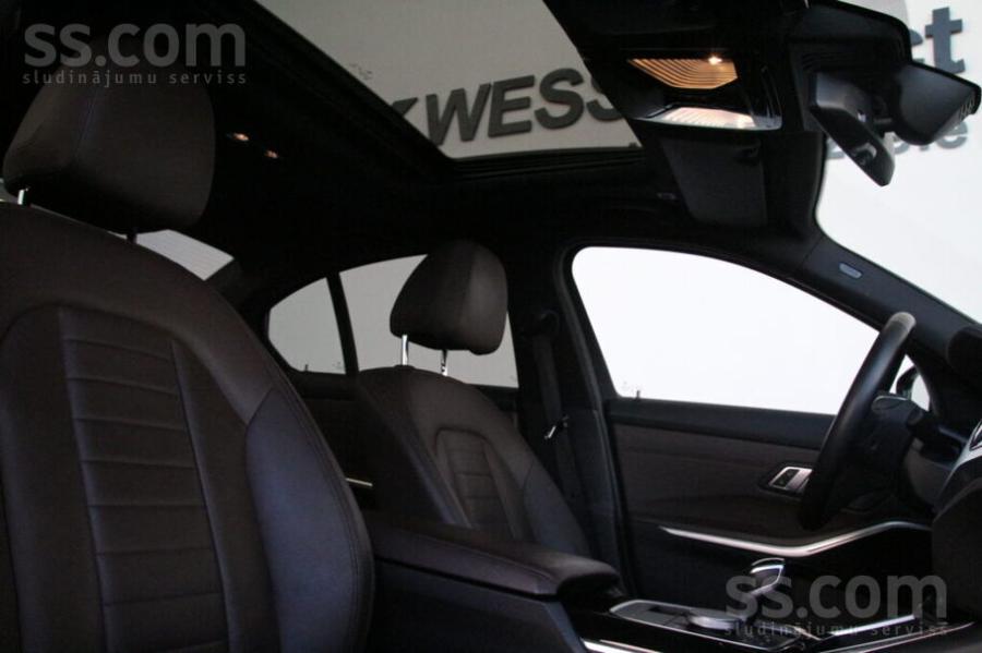 Black BMW 320 2021 in Riga, with an engine capacity of 2.00 L and mileage of 89 thousand km for 27000 €, photo 21 on AUTOMOTO.COM.LV