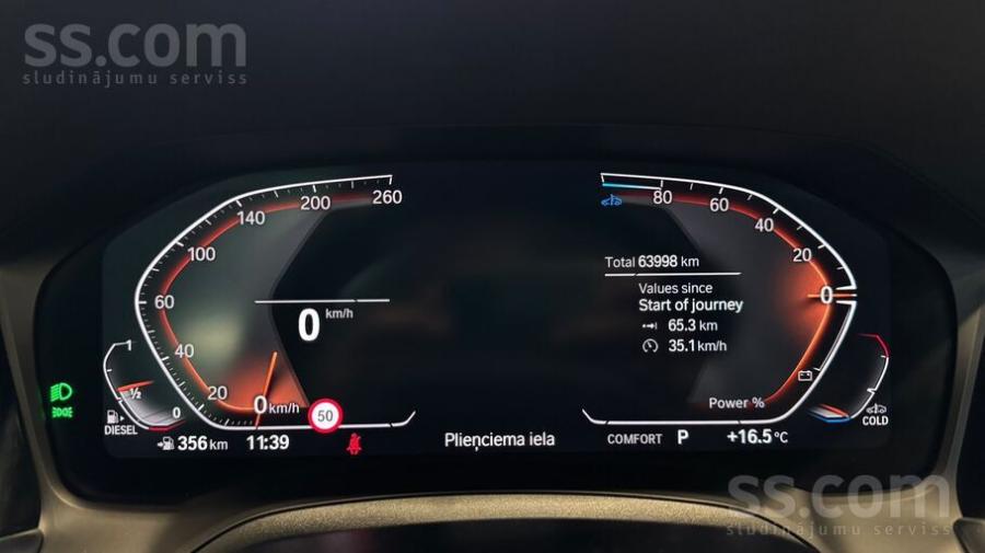 Melns BMW 320 2021 Rīga, ar dzinēja tilpumu 2.00 L un nobraukumu 64 tūkst. km par 28890 €, foto 13 vietnē AUTOMOTO.COM.LV