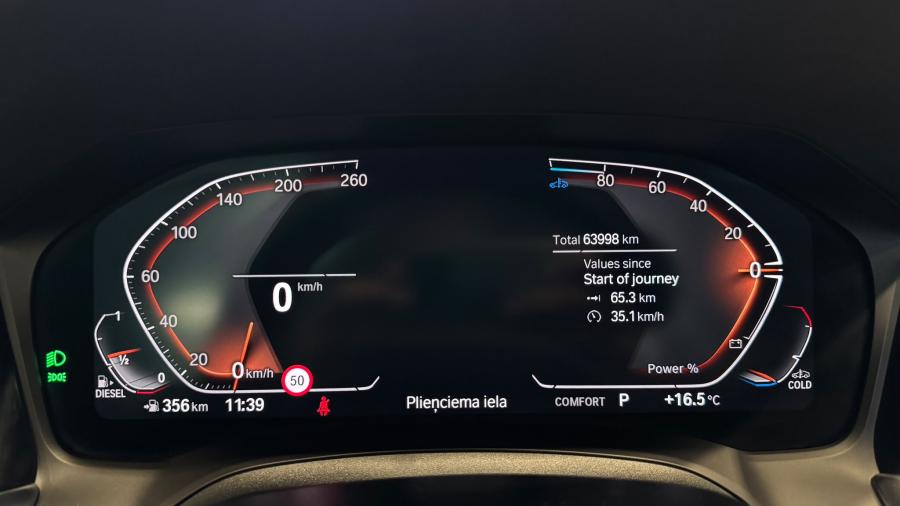 Black BMW 320 2021 in Riga, with an engine capacity of 2.00 L and mileage of 64 thousand km for 28890 €, photo 12 on AUTOMOTO.COM.LV