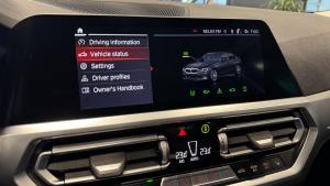 Black BMW 320 2021 in Riga, with an engine capacity of 2.00 L and mileage of 64 thousand km for 28890 €, photo 15 on AUTOMOTO.COM.LV