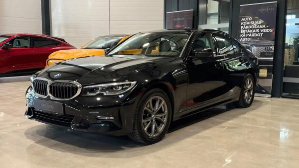 Melns BMW 320 2021 Mārupe, ar dzinēja tilpumu 2.00 L un nobraukumu 64 tūkst. km par 28890 €, foto 1 vietnē AUTOMOTO.COM.LV