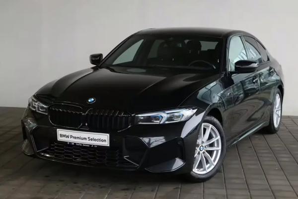 Black BMW 320 2022 in Riga, with an engine capacity of 2.00 L and mileage of 0 thousand km for 19990 €, photo 1 on AUTOMOTO.COM.LV