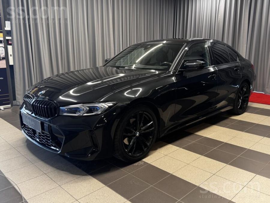 Black BMW 320 2023 in Riga, with an engine capacity of 2.00 L and mileage of 52 thousand km for 4880 €, photo 1 on AUTOMOTO.COM.LV