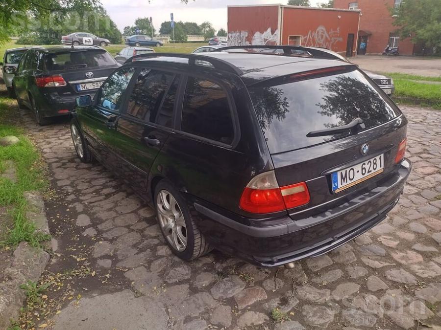 Black BMW 320 2000 in Riga, with an engine capacity of 2.00 L and mileage of 319 thousand km for 1850 €, photo 8 on AUTOMOTO.COM.LV
