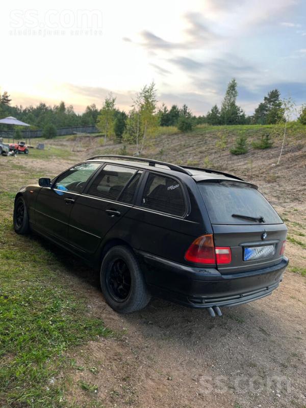 Black BMW 320 2002 in Rezekne, with an engine capacity of 2.00 L and mileage of 323 thousand km for 2000 €, photo 4 on AUTOMOTO.COM.LV