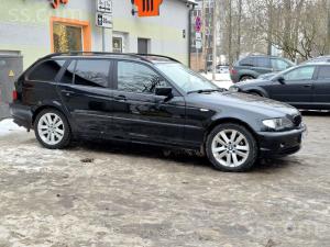 Black BMW 320 2002 in Riga, with an engine capacity of 2.00 L and mileage of 0 thousand km for 2400 €, photo 3 on AUTOMOTO.COM.LV