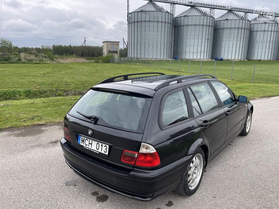 Black BMW 320 2002 in Jonava, with an engine capacity of 2.00 L and mileage of 480 thousand km for 1700 €, photo 6 on AUTOMOTO.COM.LV