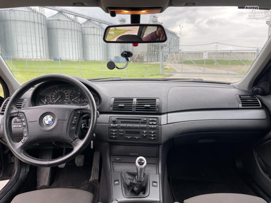 Black BMW 320 2002 in Jonava, with an engine capacity of 2.00 L and mileage of 480 thousand km for 1700 €, photo 13 on AUTOMOTO.COM.LV