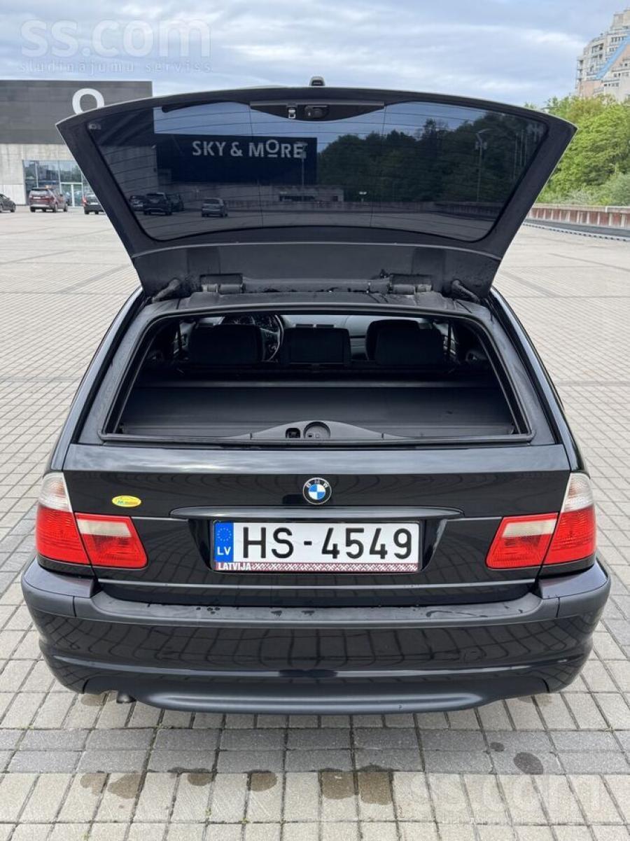 Black BMW 320 2002 in Riga, with an engine capacity of 2.00 L and mileage of 322 thousand km for 4200 €, photo 16 on AUTOMOTO.COM.LV