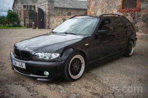 Black BMW 320 2002 in Valmiera, with an engine capacity of 2.00 L and mileage of 353 thousand km for 3995 €, photo 4 on AUTOMOTO.COM.LV