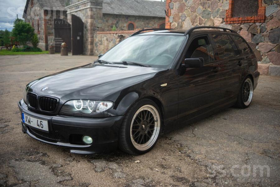 Black BMW 320 2002 in Valmiera, with an engine capacity of 2.00 L and mileage of 353 thousand km for 3995 €, photo 4 on AUTOMOTO.COM.LV