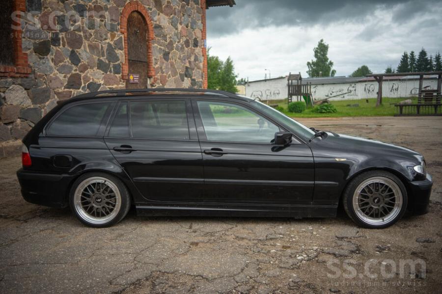 Black BMW 320 2002 in Valmiera, with an engine capacity of 2.00 L and mileage of 353 thousand km for 3995 €, photo 6 on AUTOMOTO.COM.LV