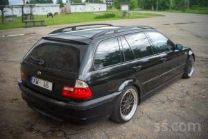 Black BMW 320 2002 in Valmiera, with an engine capacity of 2.00 L and mileage of 353 thousand km for 3995 €, photo 9 on AUTOMOTO.COM.LV
