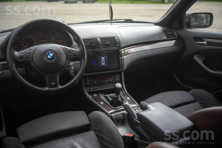 Black BMW 320 2002 in Valmiera, with an engine capacity of 2.00 L and mileage of 353 thousand km for 3995 €, photo 12 on AUTOMOTO.COM.LV