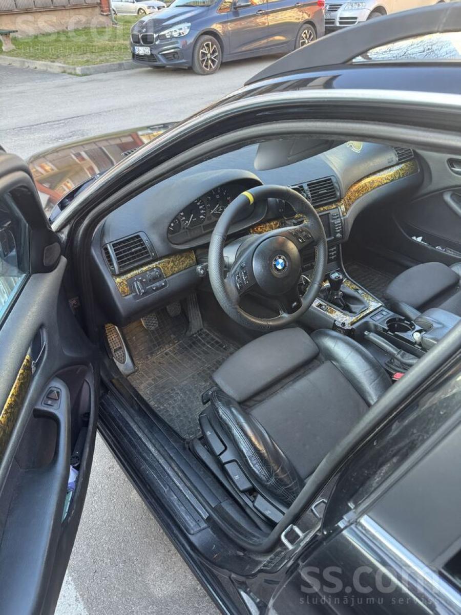 Melns BMW 320 2002 Kuldīga, ar dzinēja tilpumu 2.20 L un nobraukumu 336 tūkst. km par 2900 €, foto 6 vietnē AUTOMOTO.COM.LV