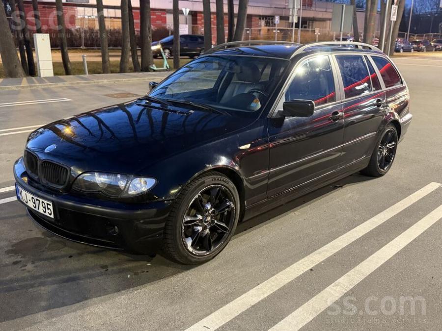 Black BMW 320 2002 in Riga, with an engine capacity of 2.00 L and mileage of 337 thousand km for 2250 €, photo 1 on AUTOMOTO.COM.LV