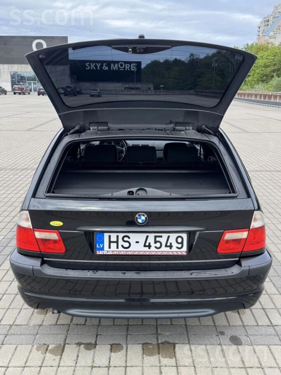 Black BMW 320 2002 in Riga, with an engine capacity of 2.00 L and mileage of 322 thousand km for 4200 €, photo 16 on AUTOMOTO.COM.LV