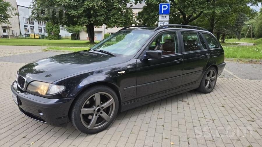 Черный БМВ 320 2002 в Елгава, объемом двигателя 2.00 л и пробегом 330 тыс. км за 2200 €, фото 1 на AUTOMOTO.COM.LV
