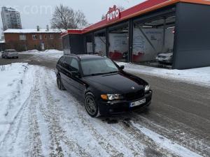 Black BMW 320 2002 in Riga, with an engine capacity of 3.00 L and mileage of 371 thousand km for 4100 €, photo  on AUTOMOTO.COM.LV