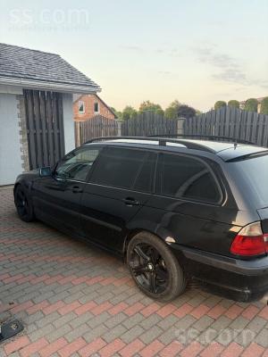Black BMW 320 2002 in Liepaja, with an engine capacity of 2.00 L and mileage of 242 thousand km for 2100 €, photo 5 on AUTOMOTO.COM.LV